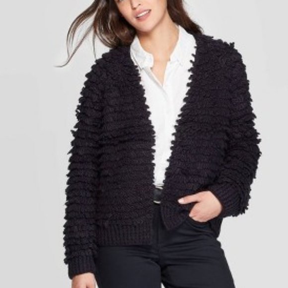 Universal Thread | Sweaters | Long Sleeve Open Neck Loopy Cardigan ...